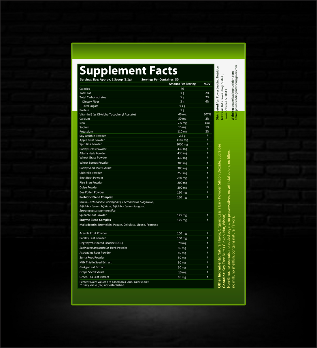 Metamorphosis (Green Superfood) Apple Cinnamon Turnover – Power Leading Nutrition