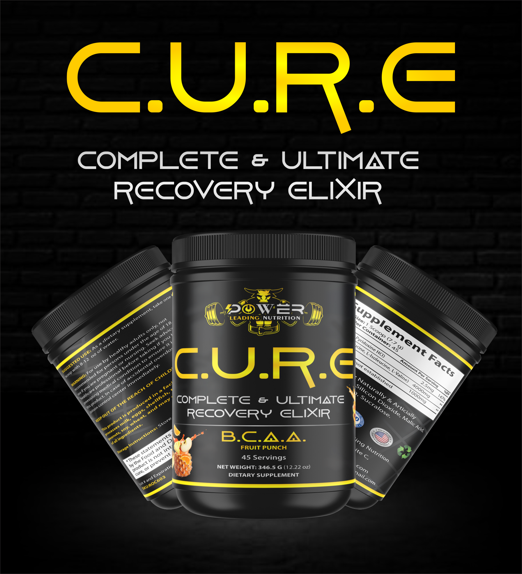 CURE Complete & Ultimate Recovery Elixir – Power Leading Nutrition