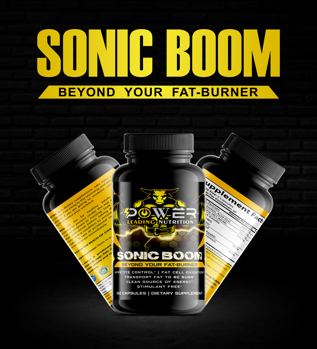 Sonic Boom (fat-Burner & Metabolism Booster) – Power Leading Nutrition